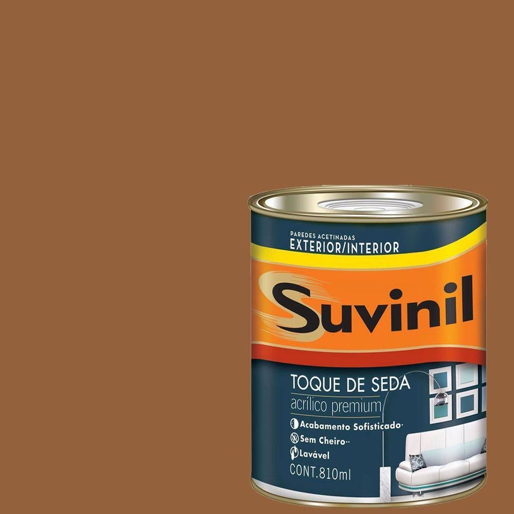 Tinta Acrílica Acetinada Suvinil Marrom Conhaque 900Ml | MadeiraMadeira