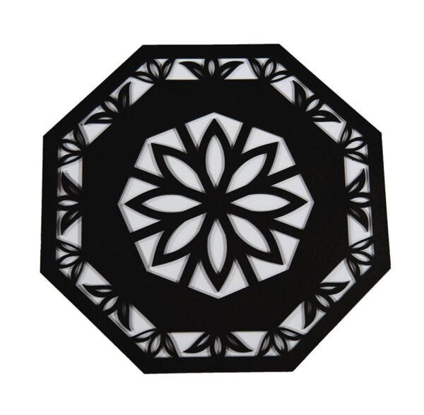 Sousplat em MDF - Vintage | Kit com 8 Unidades - 35 cm - Aço Carbono ...