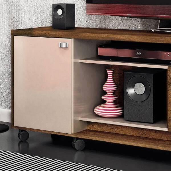 Bancada Dallas Canela/Off White - Lukaliam Móveis | MadeiraMadeira