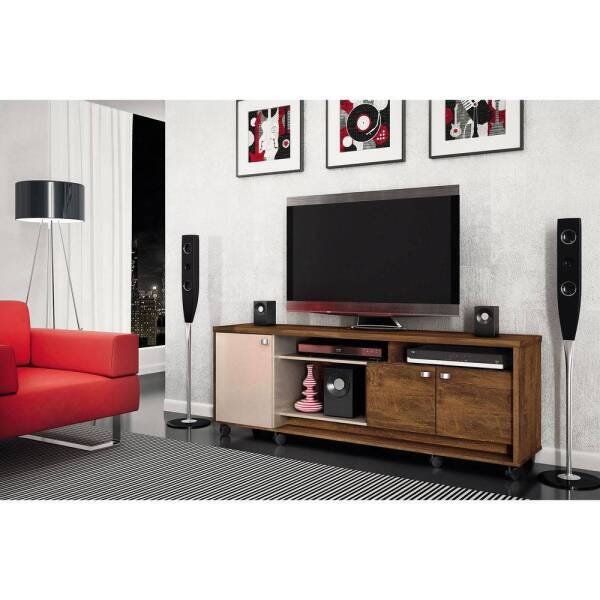 Bancada Dallas Canela/Off White - Lukaliam Móveis | MadeiraMadeira