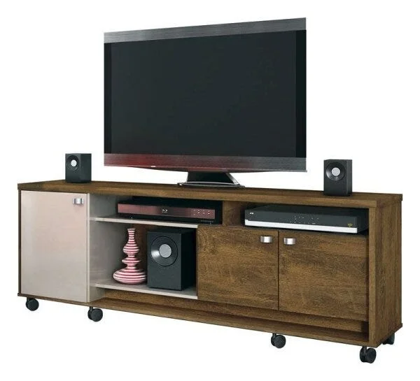 Bancada Dallas Canela/Off White - Lukaliam Móveis | MadeiraMadeira