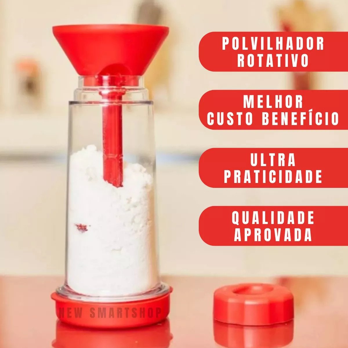 Super Tapioqueira Peneira Polvilhador Tapioca Armazena Beiju ...