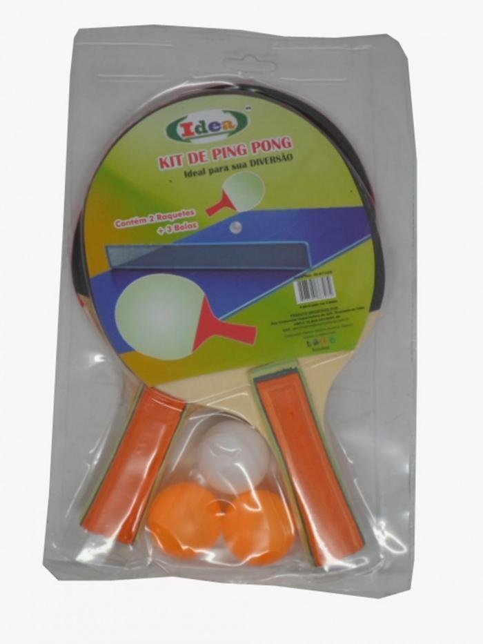Kit Ping Pong Tênis De Mesa 2 Raquetes E 3 Bolinhas | MadeiraMadeira