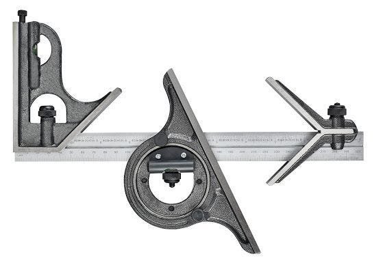 Jogo De Esquadro Combinado 4 Peças 300mm Dasqua 426,0021 | MadeiraMadeira