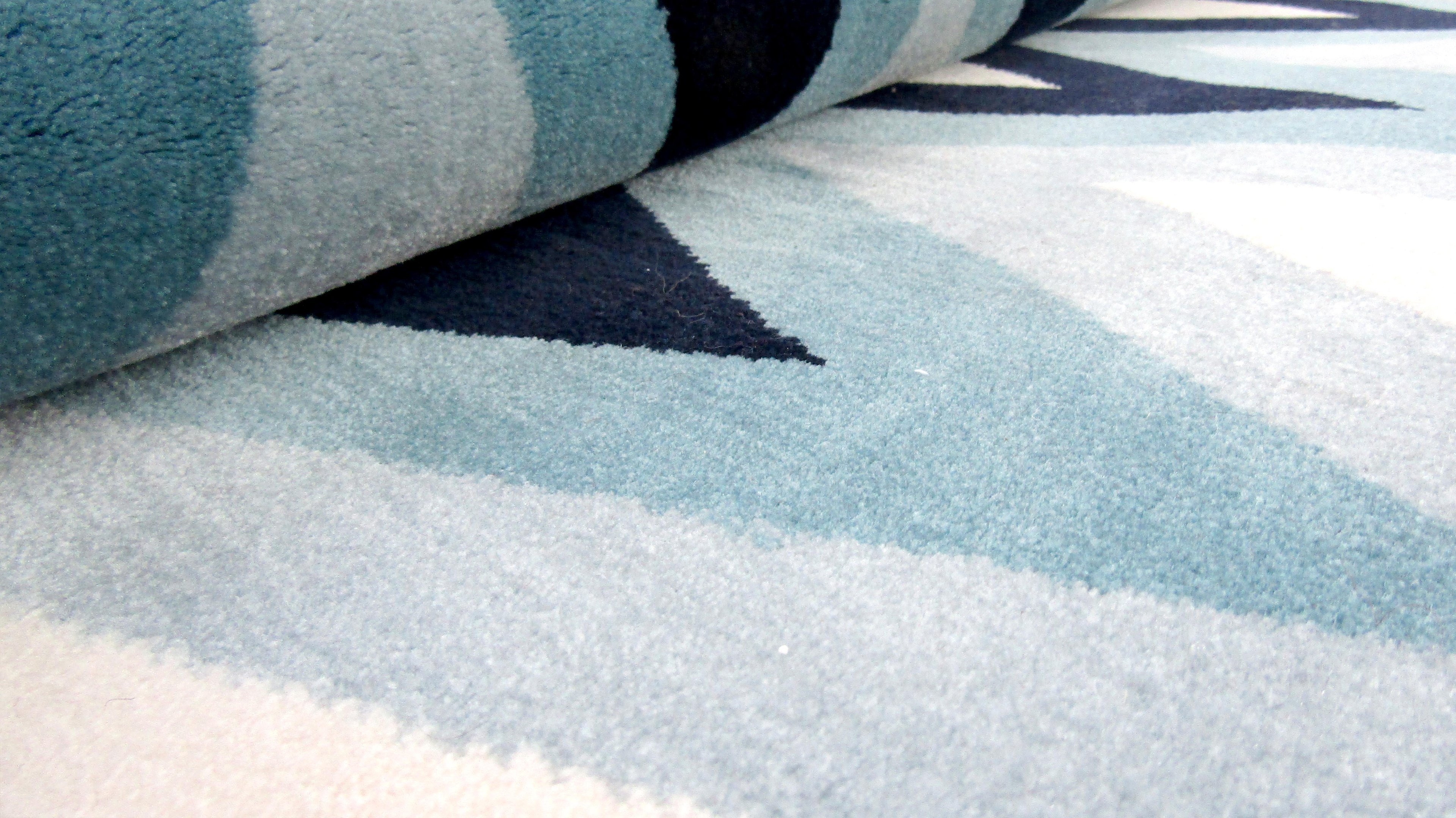 Tapete Blue Pic Aquarelas Azul para Sala 150x200cm - Tapetes ...