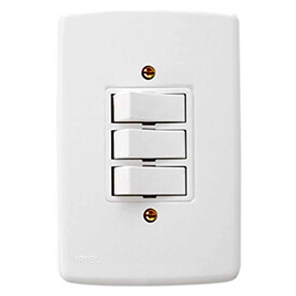 Interruptor Embutir 3 Teclas Iriel Duale | MadeiraMadeira