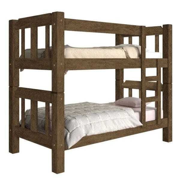 Beliche Solteiro Reforçada 100% MDF Vera Basoto Brasil Castanho ...