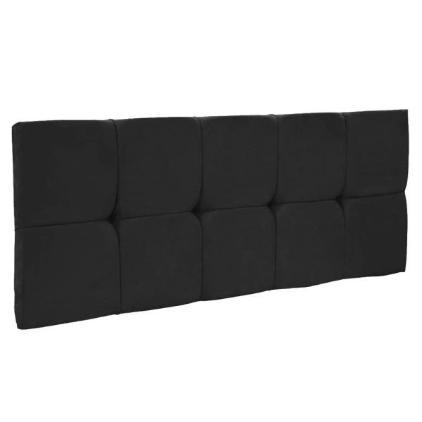 Cabeceira Painel Nina para Cama Box Solteiro 90 cm Suede Preto - D ...