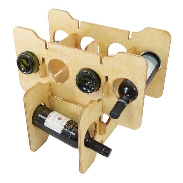 Adega Empilhável Em Compensado Virola Naval - MOE | MadeiraMadeira