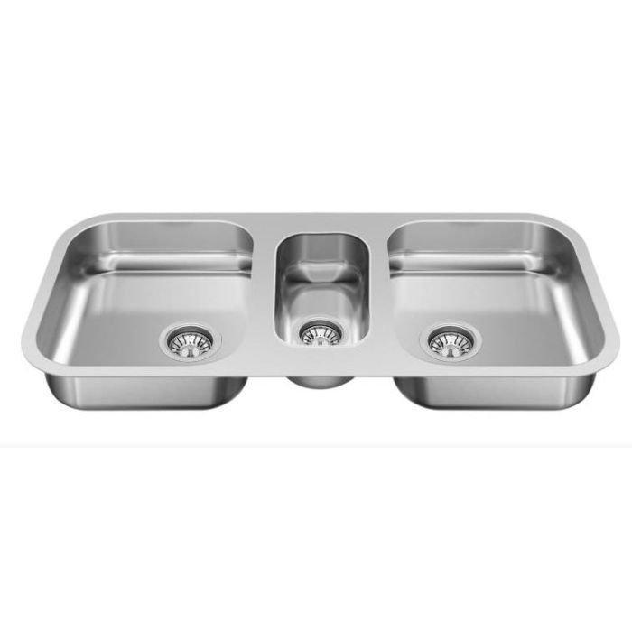 Cuba Inox Pia Ghelplus 95x40x15cm Nº 3 Tripla | MadeiraMadeira