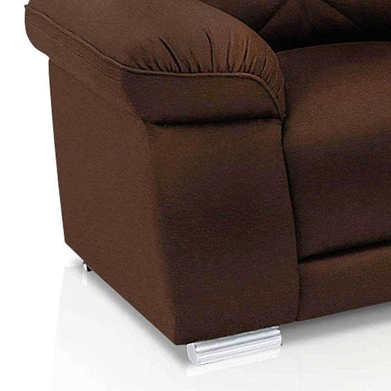 Sofá Lótus 2 Lugares T30 - Linoforte - Marrom escuro | MadeiraMadeira