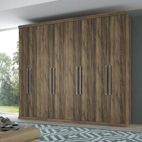 Guarda-Roupa Casal 8 Portas 6 Gavetas Internas Carisma Santos Andirá ...
