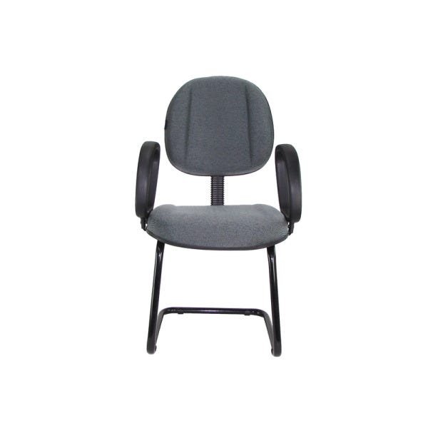 Cadeira Base Fixa Executiva Relevo Pé Contínuo com Braços - Js Grafite ...