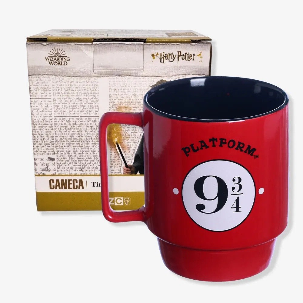 CANECA TINA 400ML 9 3/4 - HARRY POTTER | MadeiraMadeira
