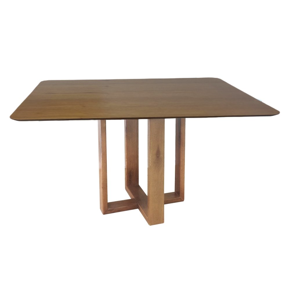 Mesa Ametista Sala Jantar Tampo 120x90 Laminado Canto Copo Armazém Ubá ...