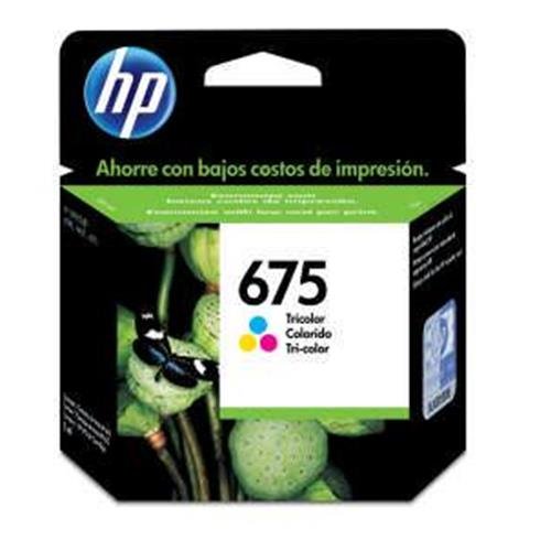 Cartucho HP 675 Jato de Tinta Tricolor 9ML- CN691AL | MadeiraMadeira