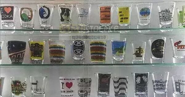 Estante expositor copos shot | MadeiraMadeira