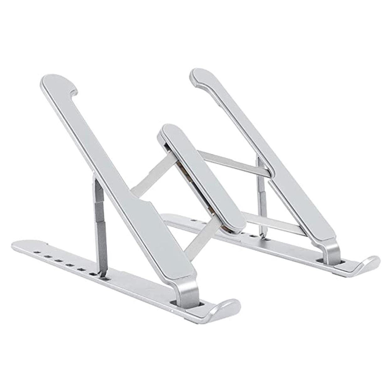 Suporte Para Notebook Portátil De Mesa Prata Ajustável Apoio ...