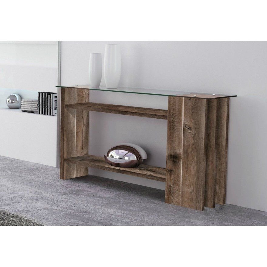 Aparador para Sala com Tampo de Vidro Palas - Dj Móveis - Rovere ...