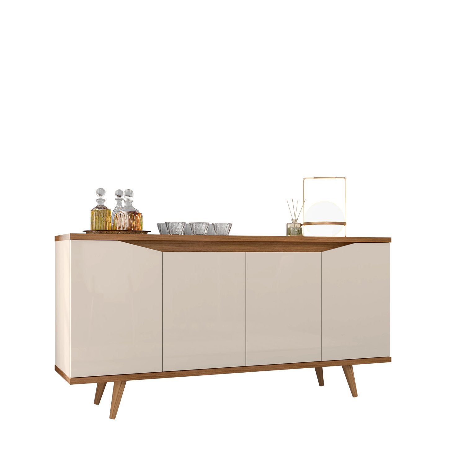 Buffet Grace Off White com Cedro - Móveis Casa D | MadeiraMadeira