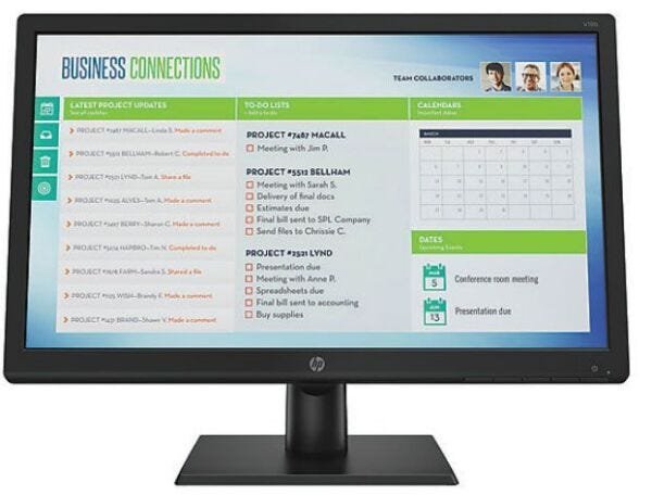 Monitor Hp 18,5 LED V19B | MadeiraMadeira