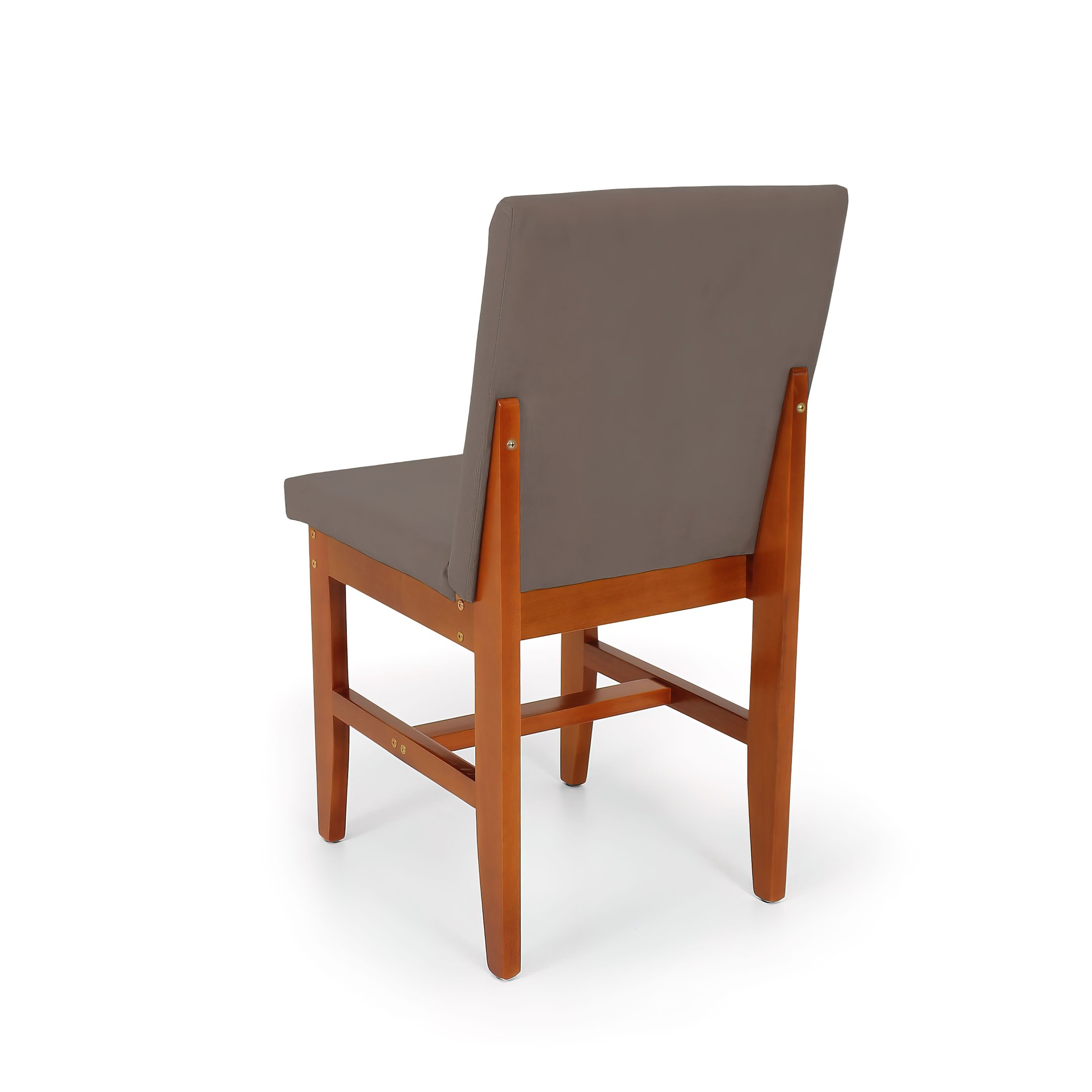 Conjunto Mesa de Jantar Talia 100cm Branca com 4 Cadeiras Sofia:Cinza | MadeiraMadeira