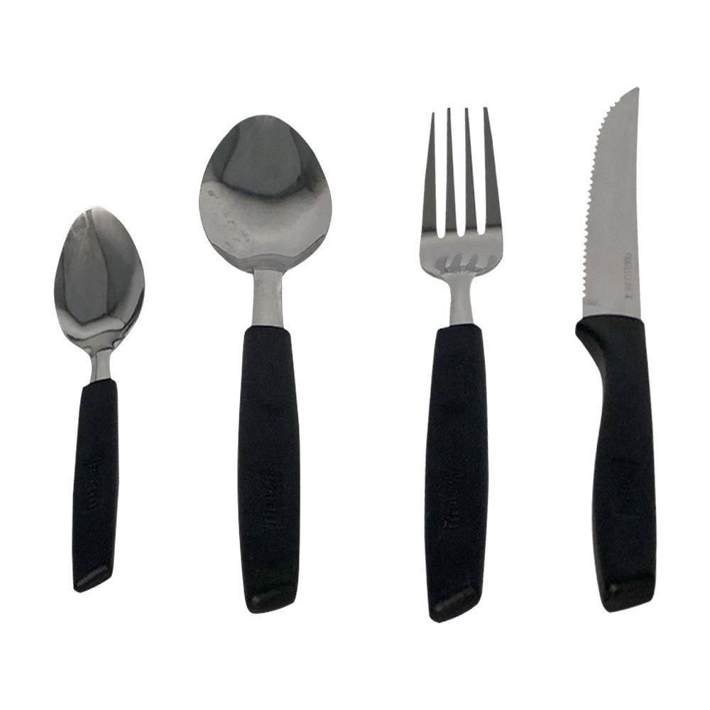 Conjunto Talheres Capri 25 Peças - preto | MadeiraMadeira