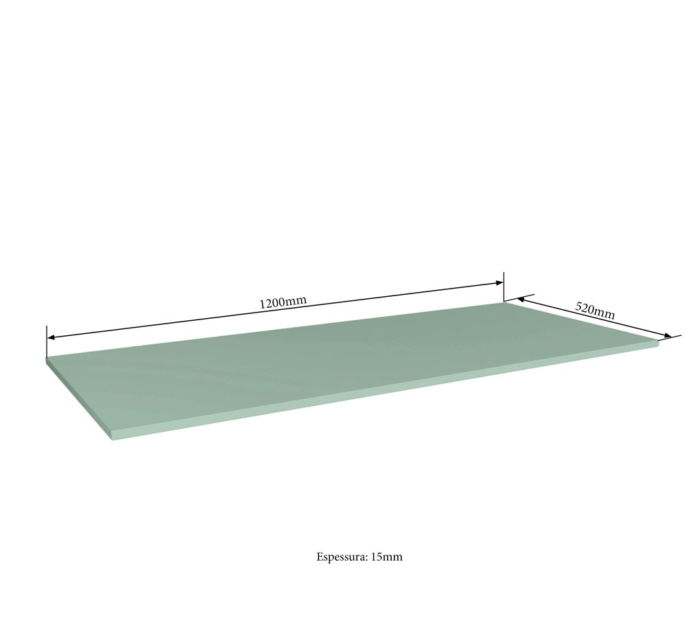 Tampo para Balcão de Cozinha 120cm Casamia 100% MDP - Verde Bellagio ...