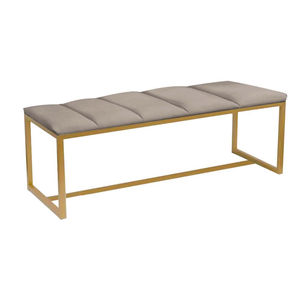 Recamier Industrial Carla 195cm King Size Quarto Box Cama Ferro Dourado ...