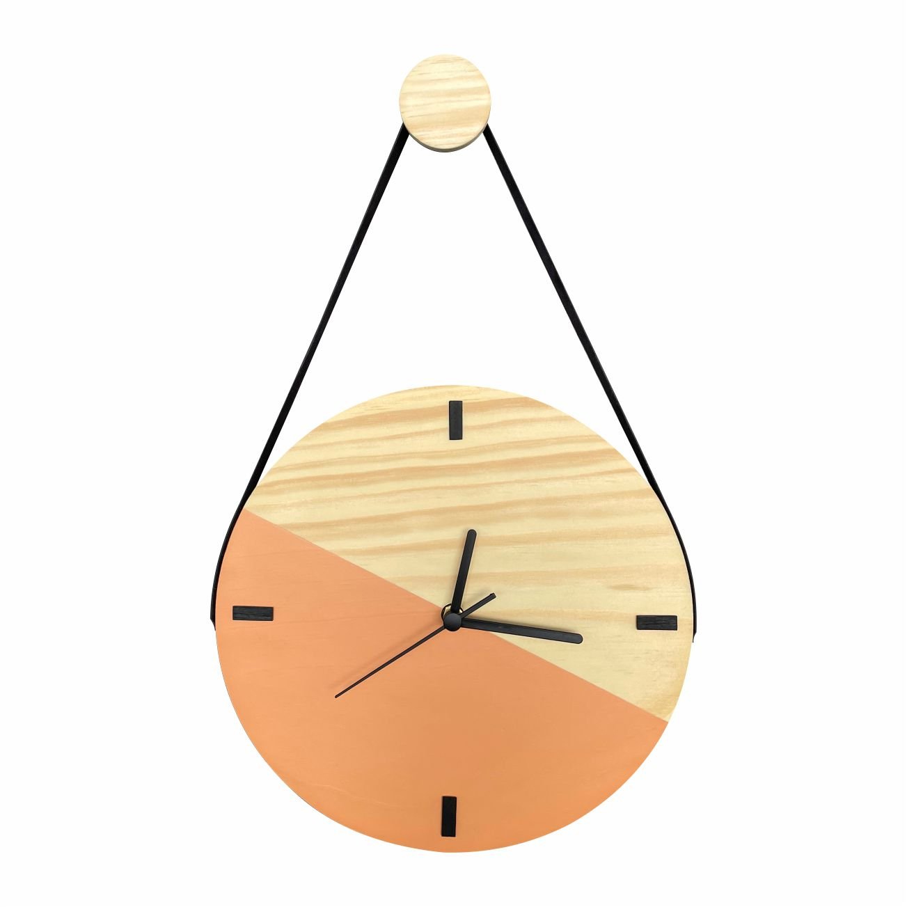 Relógio Decorativo Edward Clock Escandinavo Vanila com Alça ...