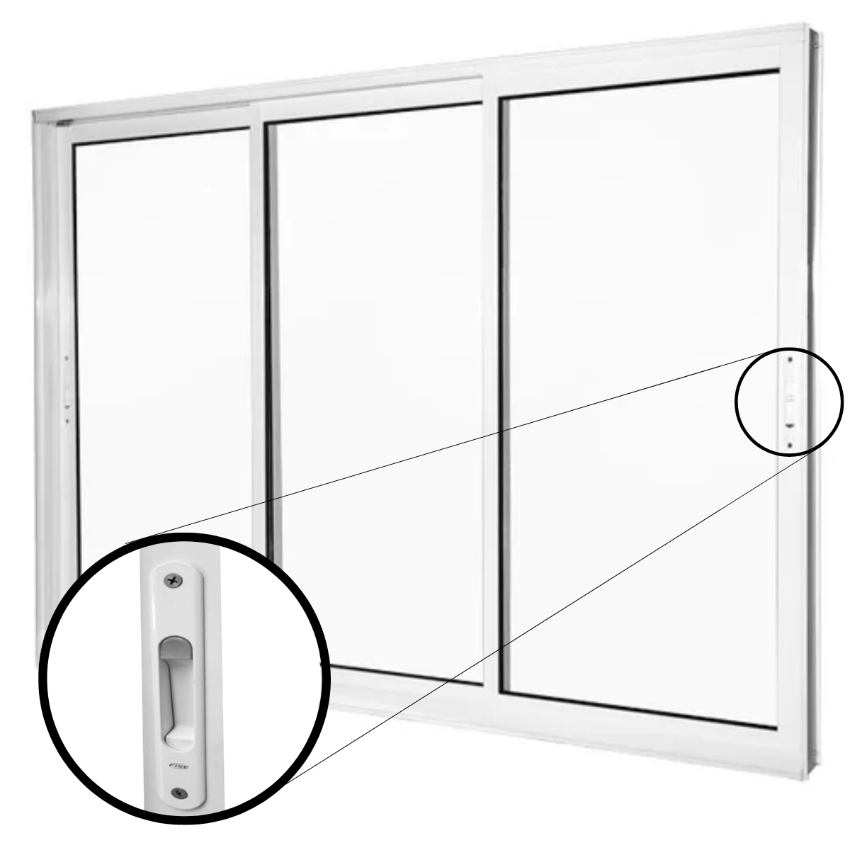 Janela de Alumínio Vitro de Correr 3 Folhas Linha Magnum Atlântica A=1 ...