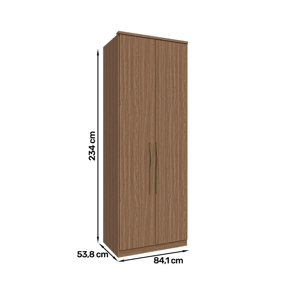 Modulo 2 Portas Setiba 841mm com 4 Gavetas e Colmeia Rimo Freijo ...