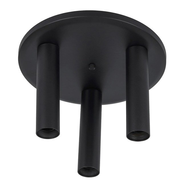 Plafon 3 Lâmpadas Preto Metal Tube Auremar | MadeiraMadeira