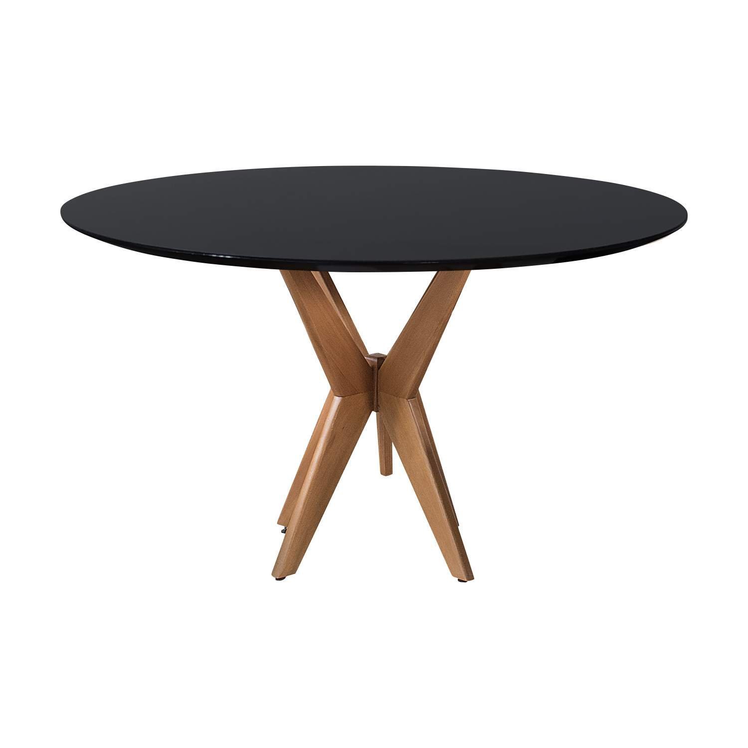 Mesas de Jantar Pandora Casa MAD Mesa Cone Preto 1,20m | MadeiraMadeira