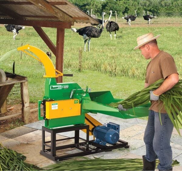 Picadeira Ensiladeira Trifásico 7,5Cv com Base Trapp Es 600 - 380/660V | MadeiraMadeira