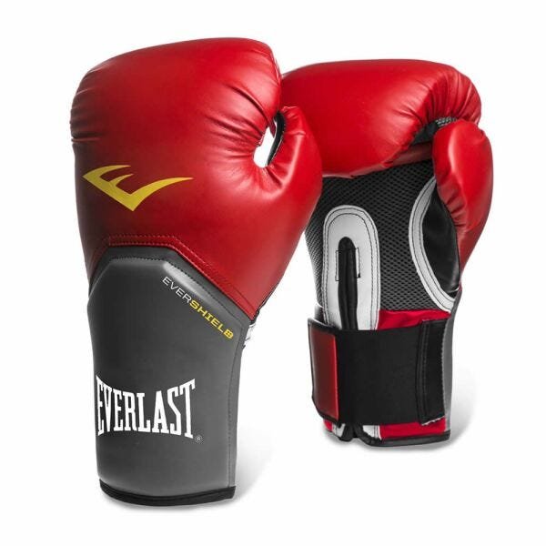 Luva Pro Style Elite Vermelho Boxe Muay Thai Evershield Original ...