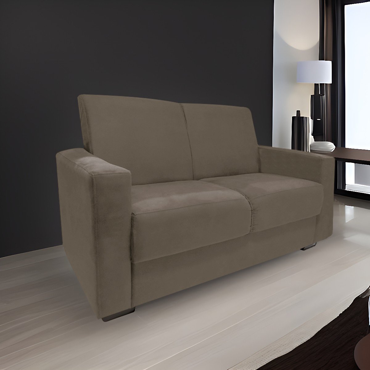 Sofá Pequeno 2 Lugares Confortável 1,60 Mts Capuccino Isabela Amo ...