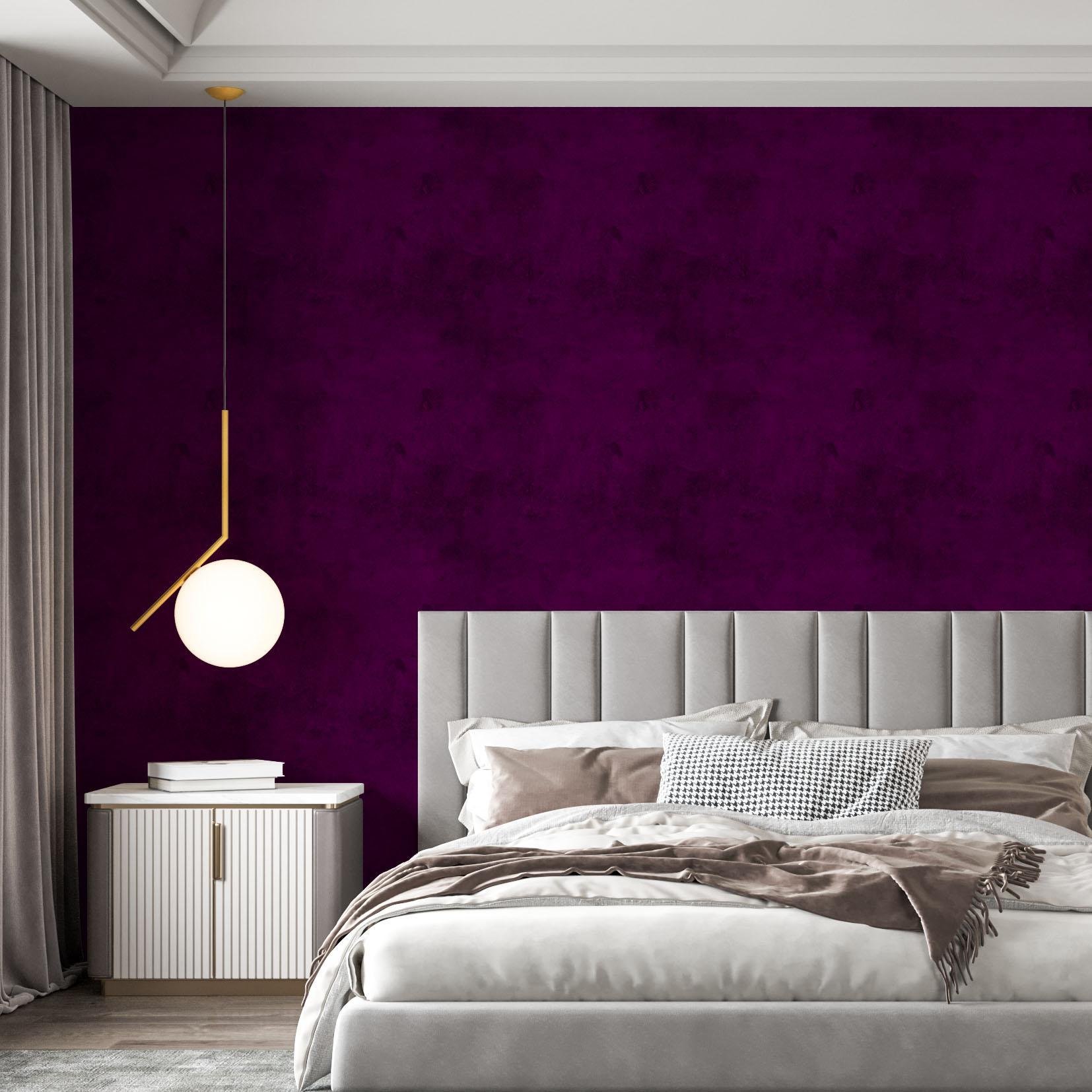 Papel de Parede Adesivo Zara Roxo Dark - 3,0m | MadeiraMadeira