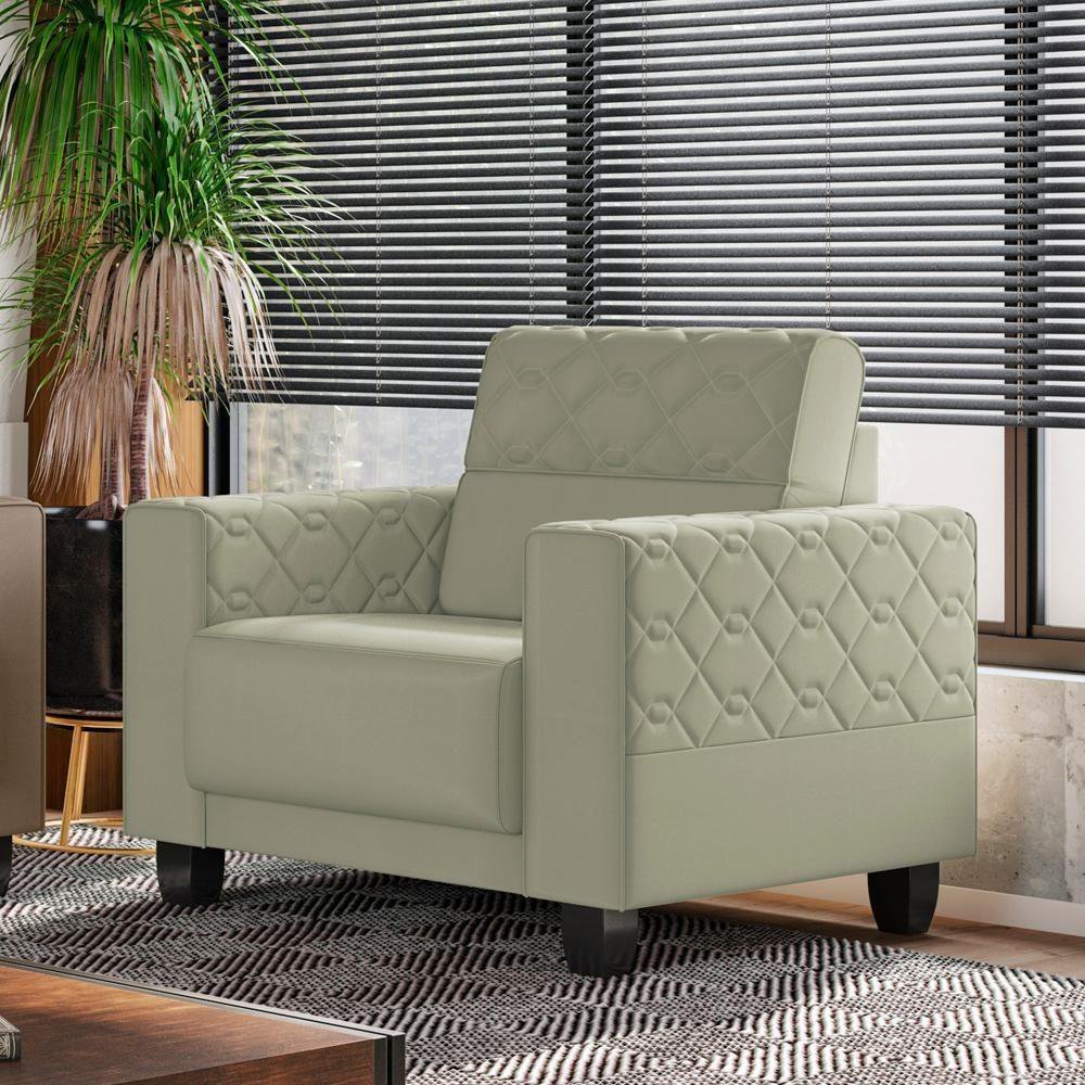 Poltrona Decorativa Pes Em Mdf Greco Sl 940 Moll Sl 940 | MadeiraMadeira