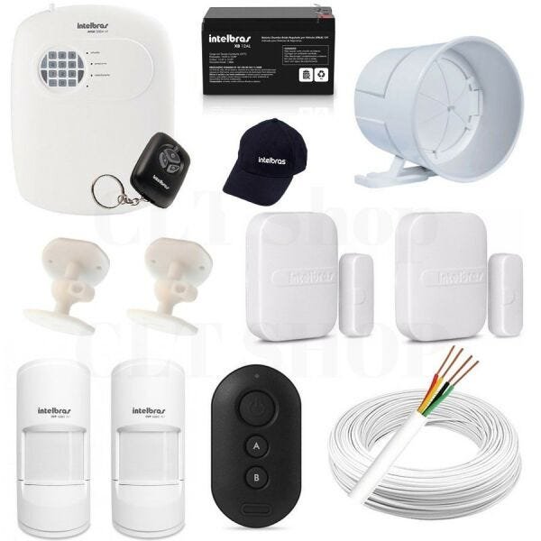 Kit Alarme Residencial Completo Com Discadora Intelbras | MadeiraMadeira