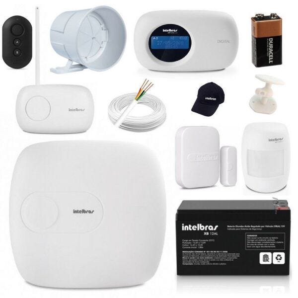 Kit Alarme Intelbras Monitore Sua Casa Pelo Celular Kit 4 | MadeiraMadeira