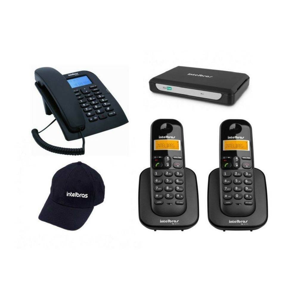 Kit Sistema Comunicação Telefônica Microempresa 3 Ramais | MadeiraMadeira