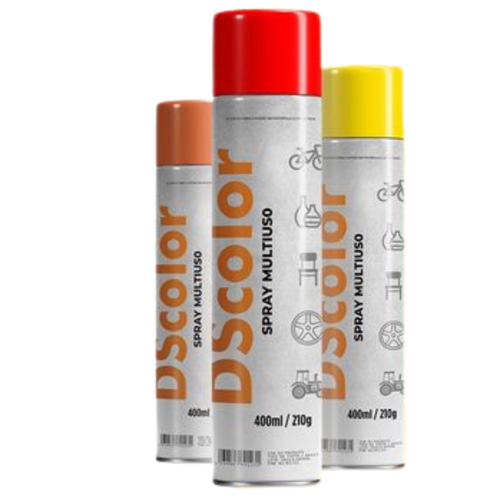 Spray Dscolor Uso Geral Cinza Médio 210g/400ml | MadeiraMadeira