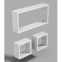 Conjunto 3 Nicho - (50x25,20x20) x10cm | MadeiraMadeira