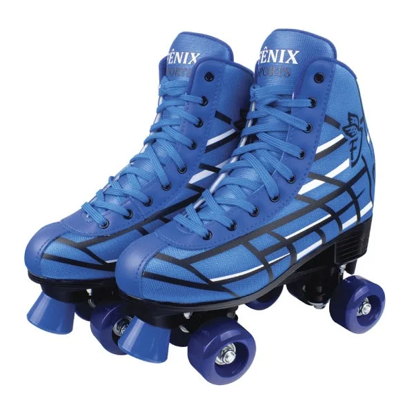 Patins 4 Rodas Quad Azul Tamanho 38/39 RL01A - Fenix | MadeiraMadeira