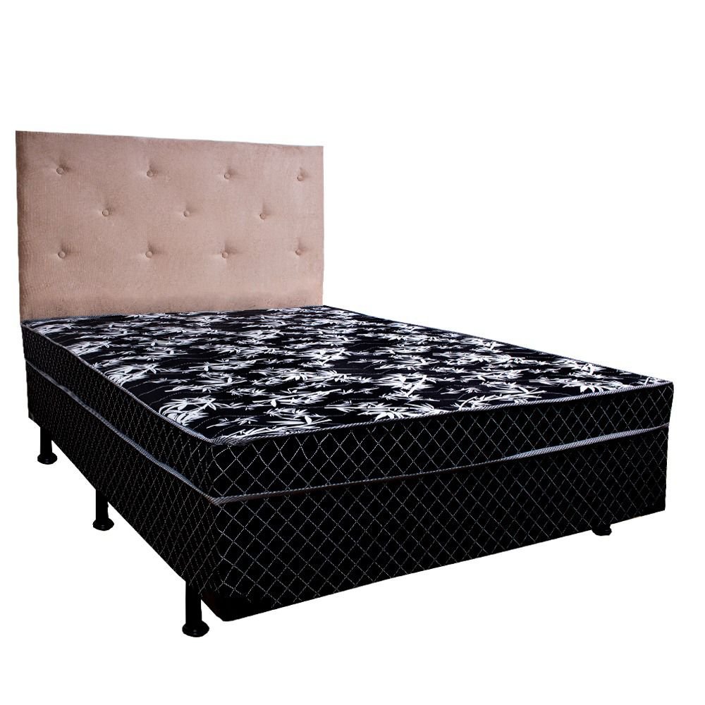 Cama Box Conjugado Casal Espuma Ortopédica - 42x138x188cm | MadeiraMadeira
