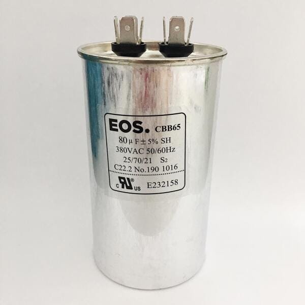 Capacitor 80 MFD 380V 50/60HZ | MadeiraMadeira
