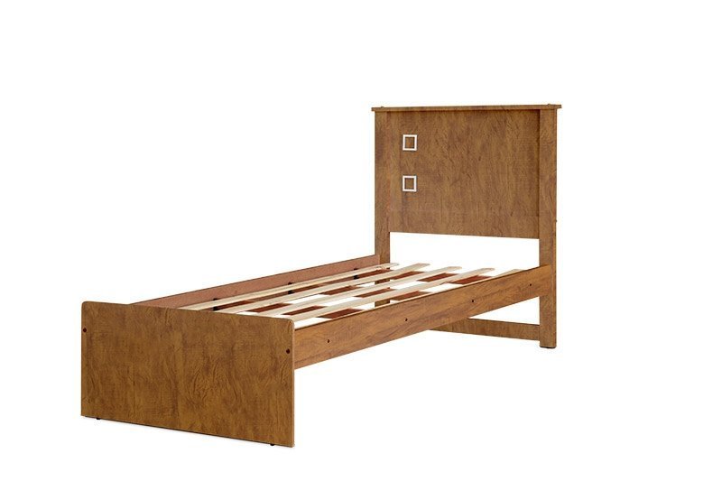 CAMA BIBOX SOLTEIRO BARCELONA MEL SEM COLCHAO | MadeiraMadeira