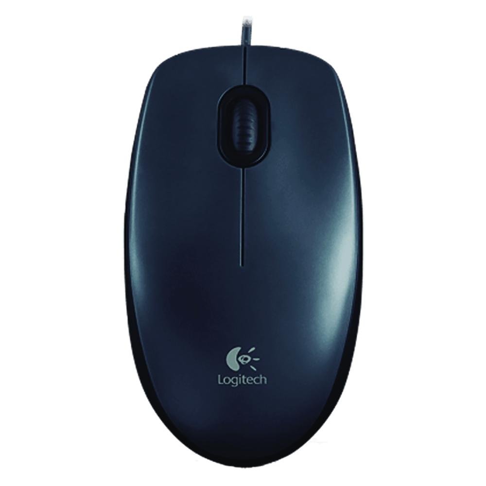 Mouse Logitech M100 USB Cinza e Preto | MadeiraMadeira