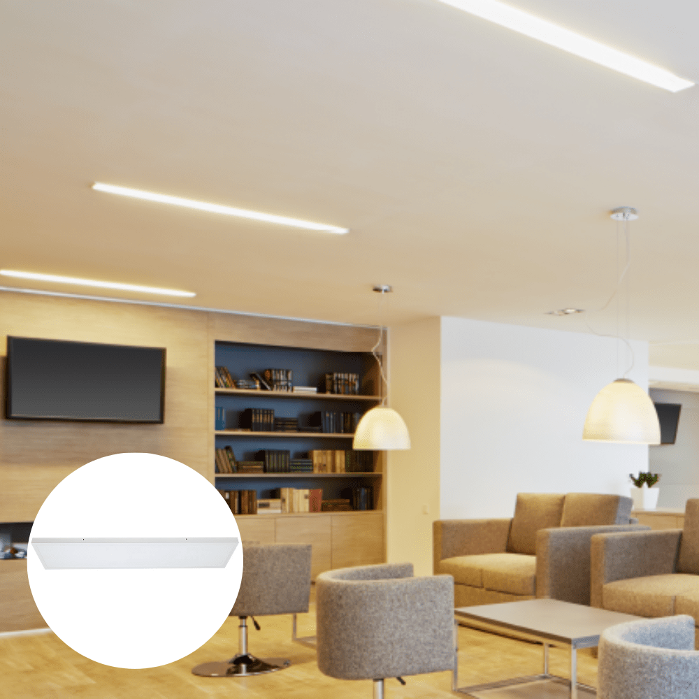 PAINEL LED RETANGULAR SOBREPOR 120X30 40W 3000K BLUMENAU ILUMINAÇÃO ...